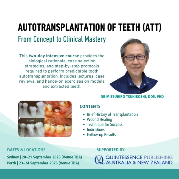 Autotransplantation of Teeth (ATT) - Course - BioMeDent